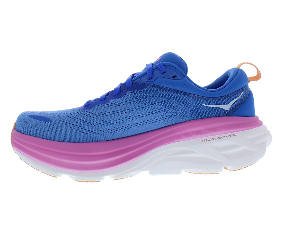 HOKA ONE ONE Bondi 8 Womens Shoes Size 6.5, Color: Nimbus Cloud/Luminary Green