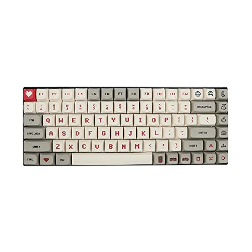 YMDK 146 Key Gameboy Dye Sub ZDA PBT Keycap Similar to XDA for MX Keyboard 104 87 61 Melody 96 KBD75 ID80 GK64 68(Only Keycap) (Gameboy)