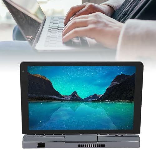 Honio Mini Laptop Touch Screen 8 Inch Full Feature Laptop PC 100-240V LPDDR5 12GB RAM Work Portable for Windows 10 11 Compatible (12GB+512GB US Plug)