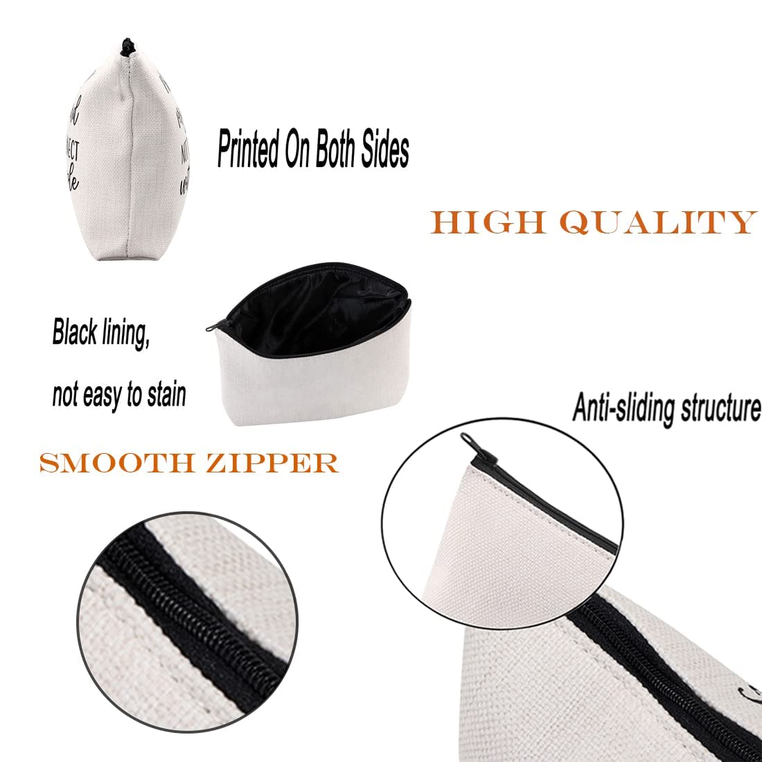 PWHAOO CNA Appreciation Gift CNA Graduation Gift CNA Changing Lives One Brief At A Time Makeup Bag (CNA Changing Lives B)