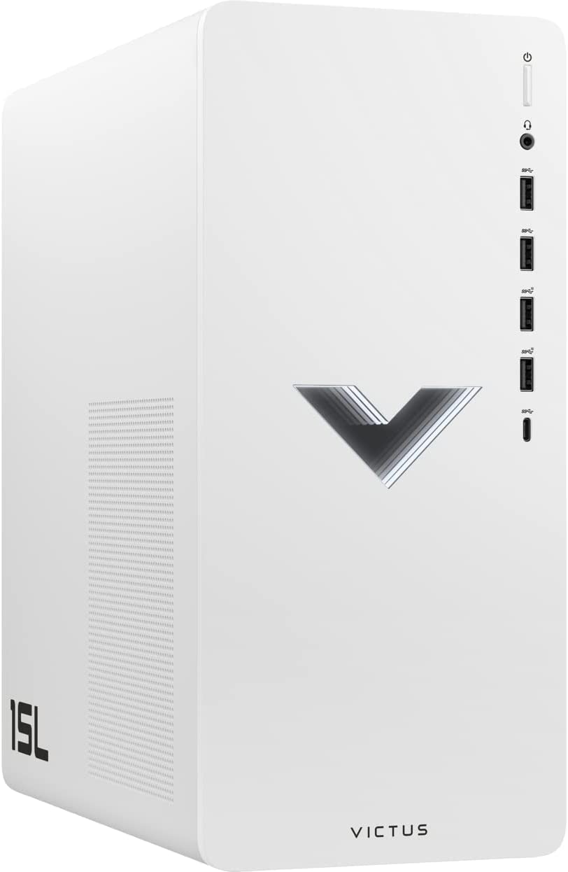 HP 2022 Newest Victus 15L Gaming Premium Desktop | Intel Core i5-12400 | NVIDIA GeForce GTX 1660 | Windows 11 | White | with Mouse Pad Bundle (White, 8GB RAM | 256GB SSD)
