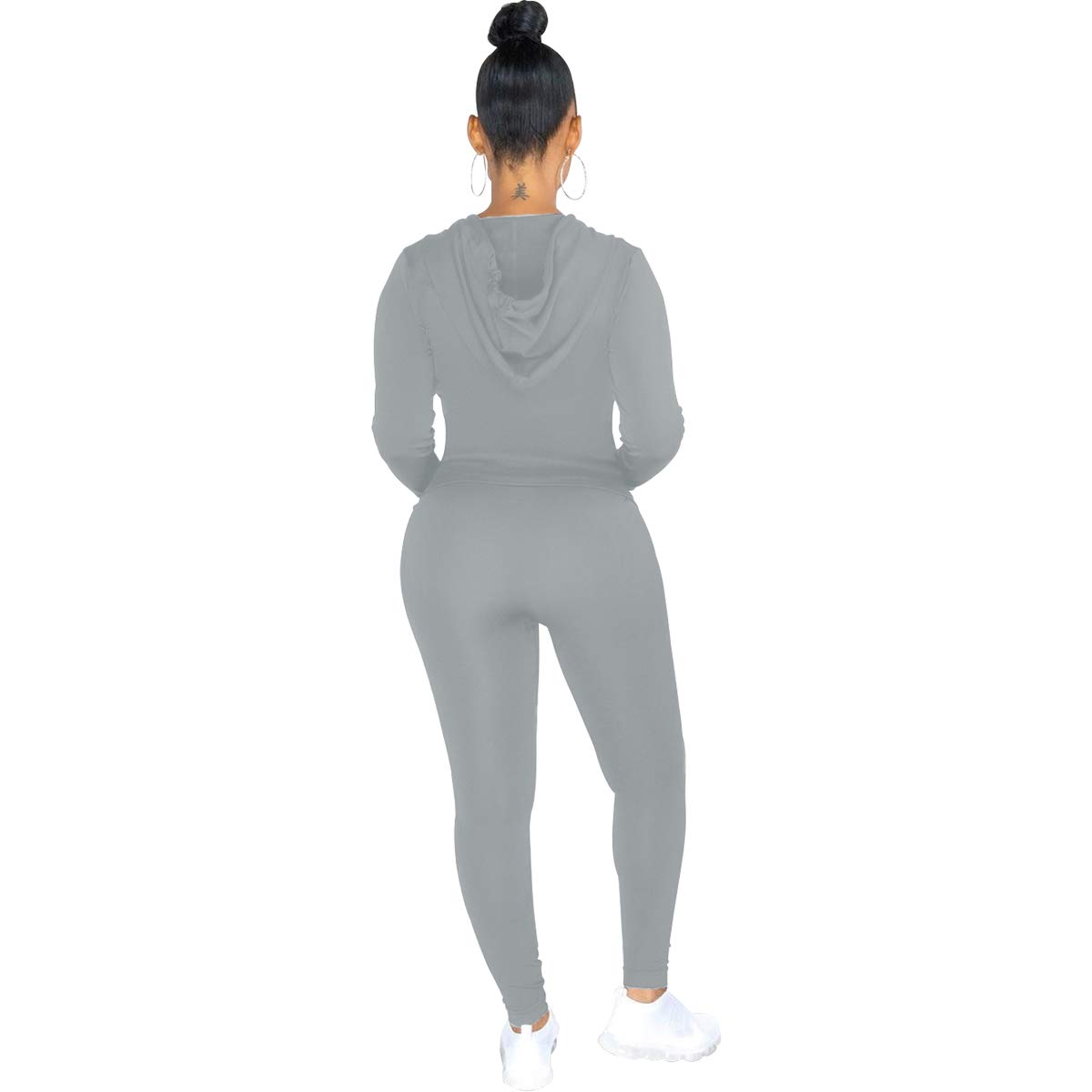 LINLIS Two Pieces Outfits for Women Jogger Sets Sweatsuit Long Sleeve Tights Long Pants Sport Suits Tracksuits With Pocket