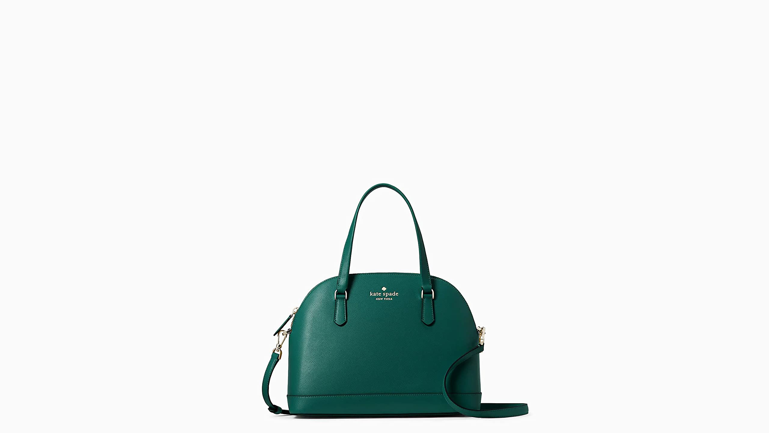 Kate Spade New York Sadie Dome Satchel Medium (Deep Jade)