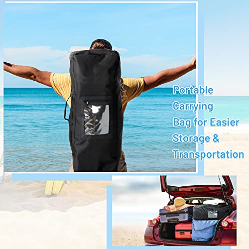 GYMAX Inflatable Stand Up Paddle Board, 6” SUP with Premium Complete Accessories, Backpack, Pump, Leash, Paddle & Removable Fins, Portable Stand Up Boat for All Skill Level