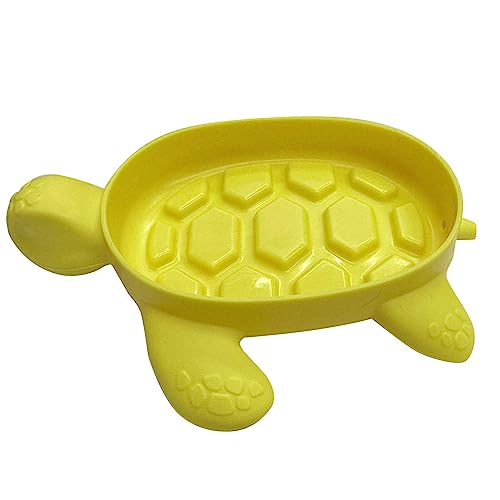 jerss Shape Box Drain Bathroom Dish Simple Holder Restroom Cartoon Sewer Drain Tray for Shaped Box Holder Dishes (Yellow)