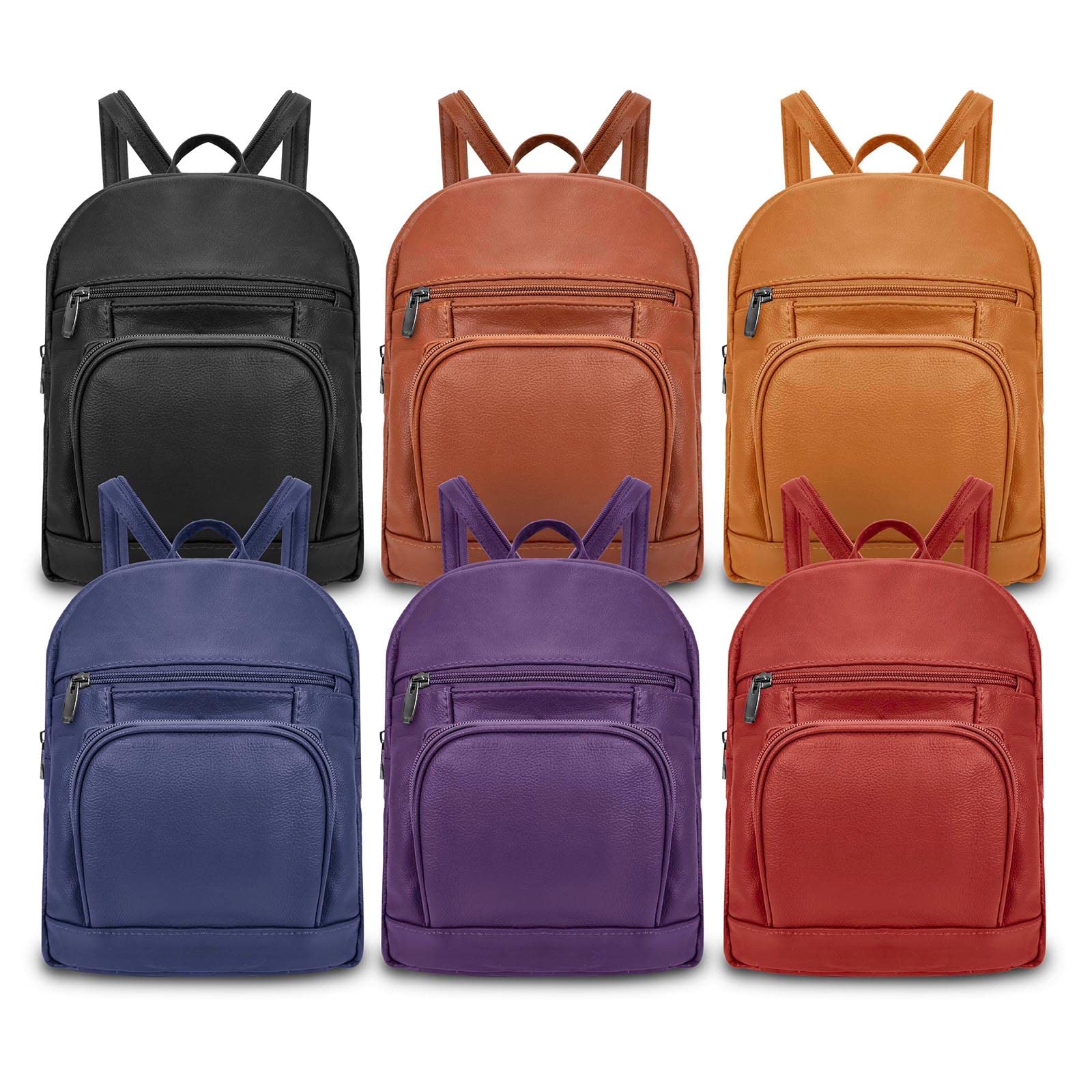 Krediz Mini Backpack - Genuine Leather Backpack Purse For Women - Super Soft Womens Backpack - Travel Backpack With Adjustable Shoulder Straps (Purple)