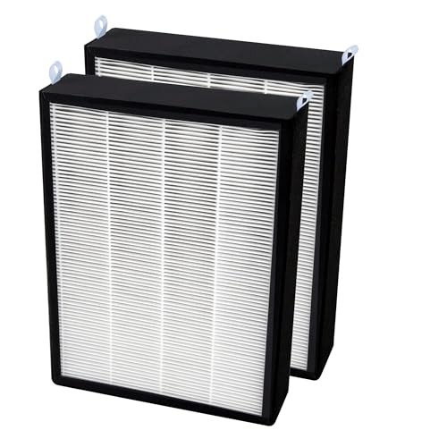 Nuwave OxyPure 2-Pack Genuine Replacement HEPA/Carbon Combo Filter, Removes Allergens, Pollutants & Odors, Produced & Sold by Original Manufacturer for OxyPure Models 47001, 47002, 47003, and 47004