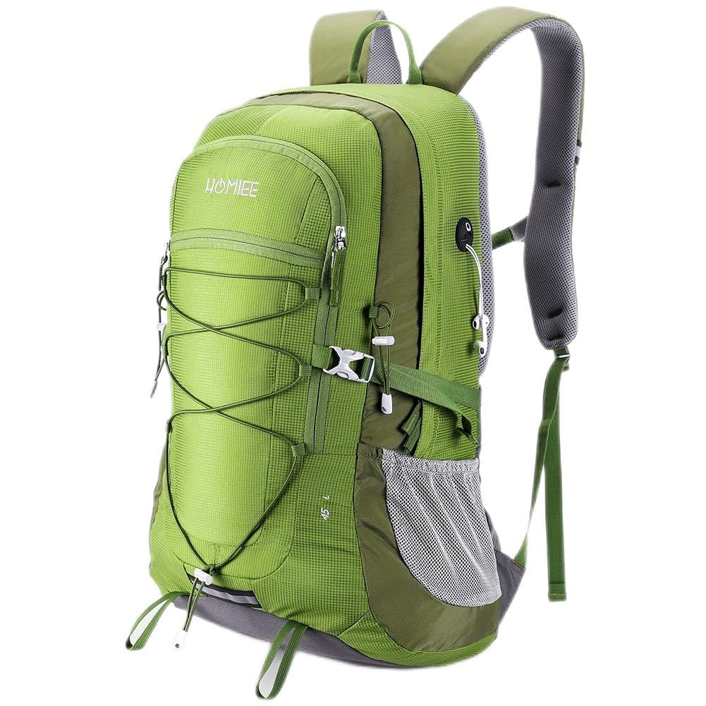 HOMIEE 45L Hiking Backpack Lightweight Travel Backpack Outdoor Camping Daypack for Men Women