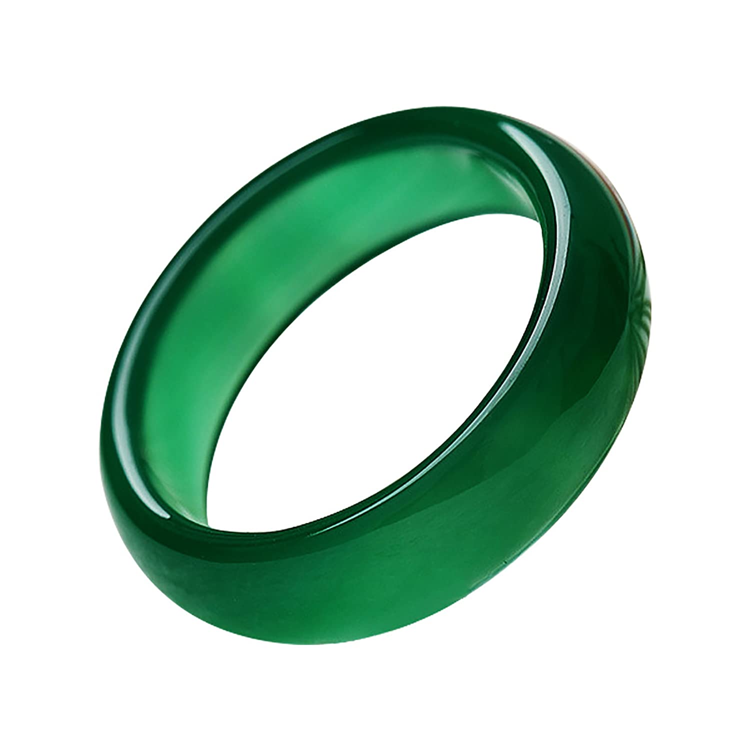 INENIMARTJ Natural Carnelian Rings Carnelian Band Ring for Women Colorful Agate Rings Carnelian Smooth Round Donut Ring for Women(Size:7-8#)(D)