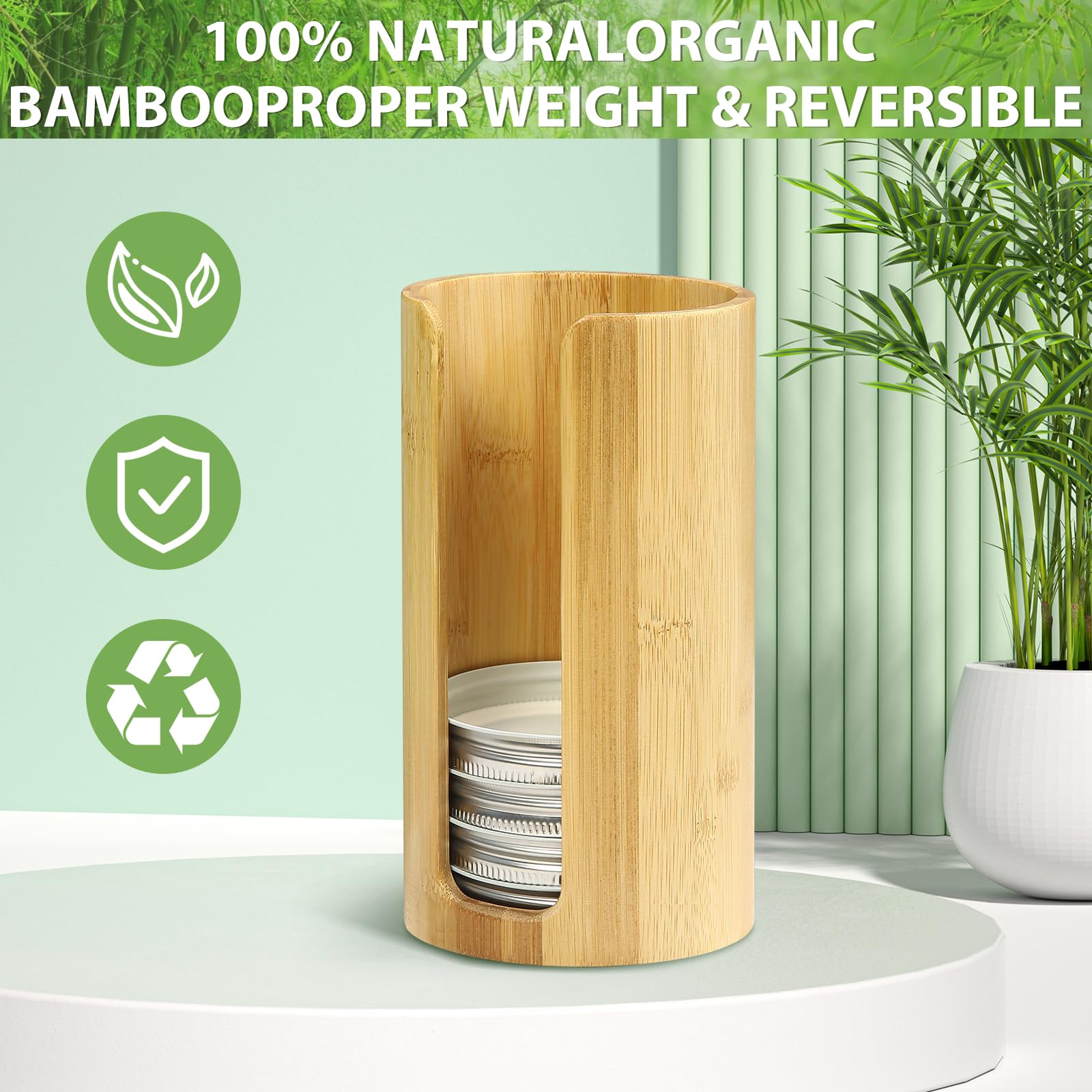 PZHZ Mason Jar Lid Organizer Suitable for Canning Lids、Ball Mason Jar Lids Plastic Mason Jar Lids 2PCS(WIDE®ULAR