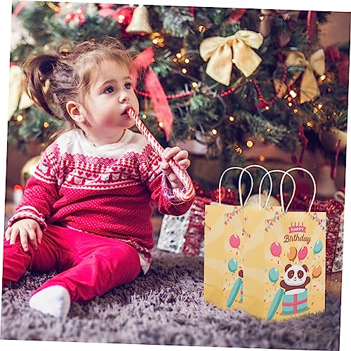 HEALLILY 10pcs Hand Gift Bag Candy Bags Retail Paper Bags Tote Bag Accessories Bride Multi-function Present Bag Bridal Gift Accessory Multi-function Paper Bag Multi-function Gift Bag Cute