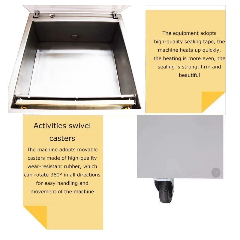 HayWHNKN Single Chamber Vacuum Sealer Packaging Machine Stainless Steel Vacuum Sealers Deeper Chamber