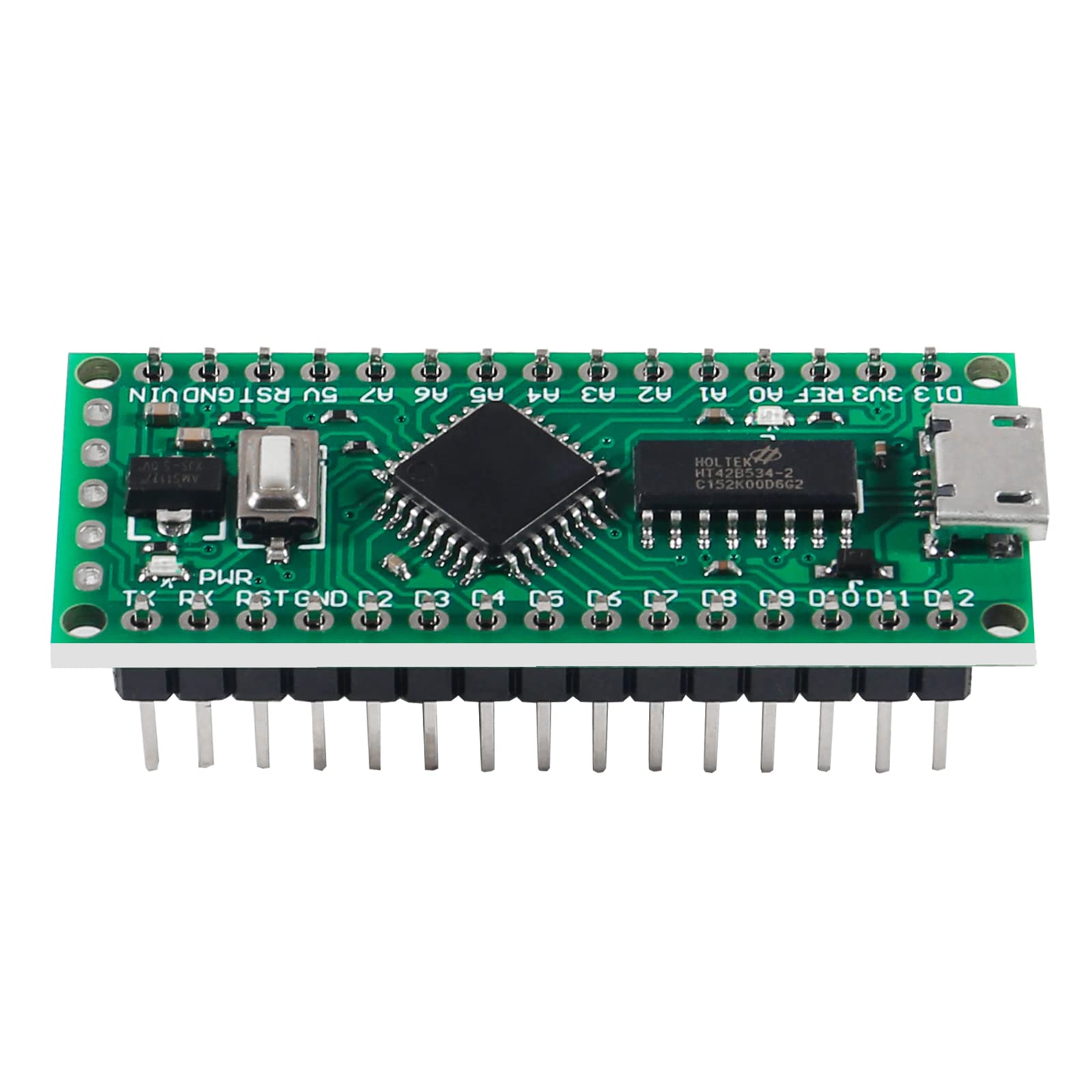 QCCAN 2pcs LGT8F328P LQFP32 MiniEVB HT42B534 Develope Board Replace Nano V3.0 ATMEGA328 Compatible for Arduino (LGT8F328P Type-C)