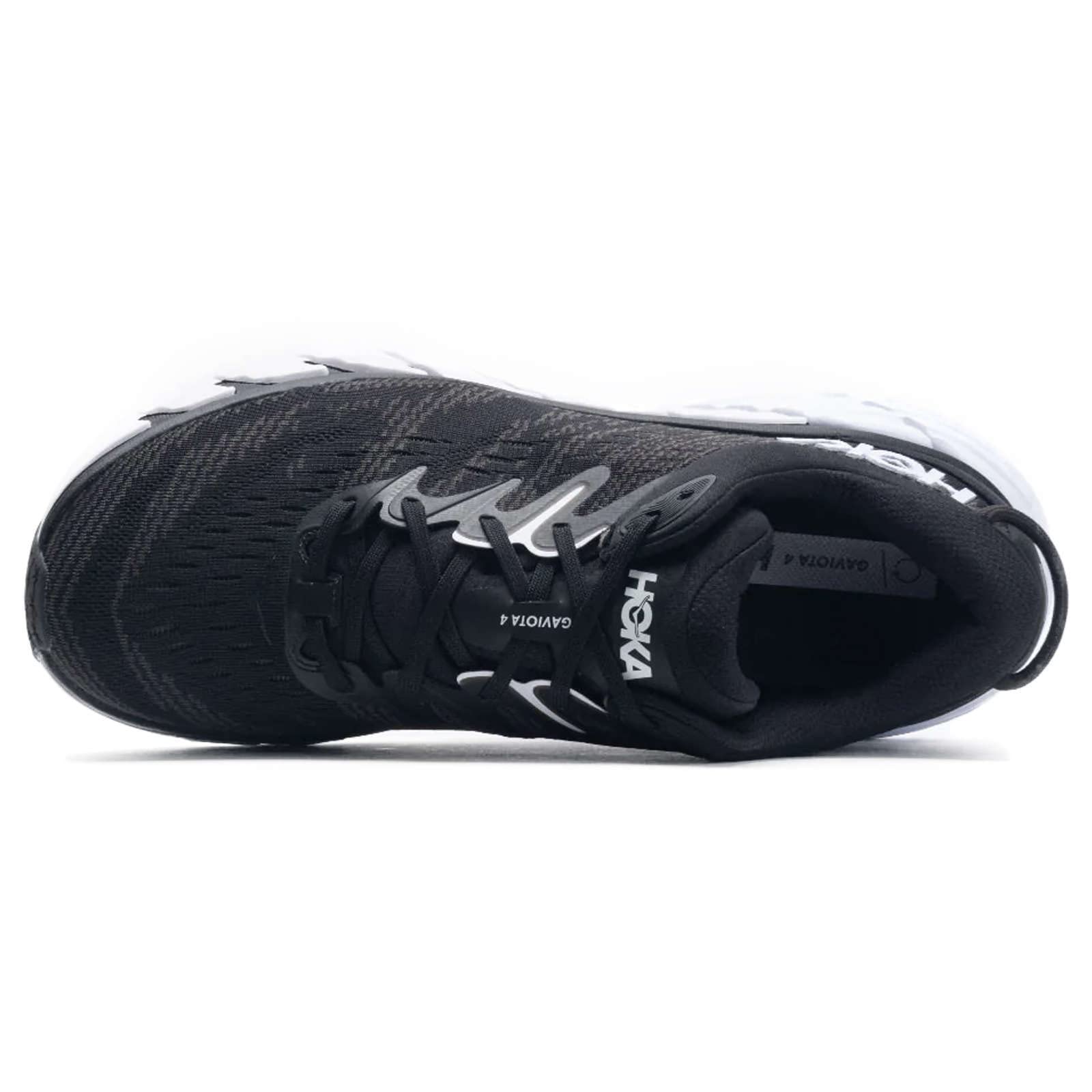 HOKA ONE Women's Gaviota Shoes, Black White, 7.5
