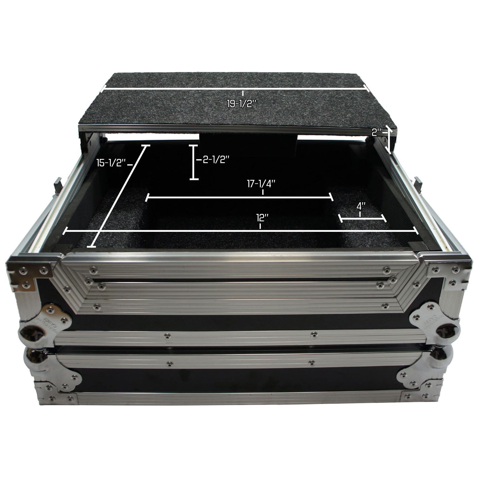 Harmony Audio HCTKS2LT Flight Glide Laptop Stand Custom Case Compatible with Traktor Kontrol S2