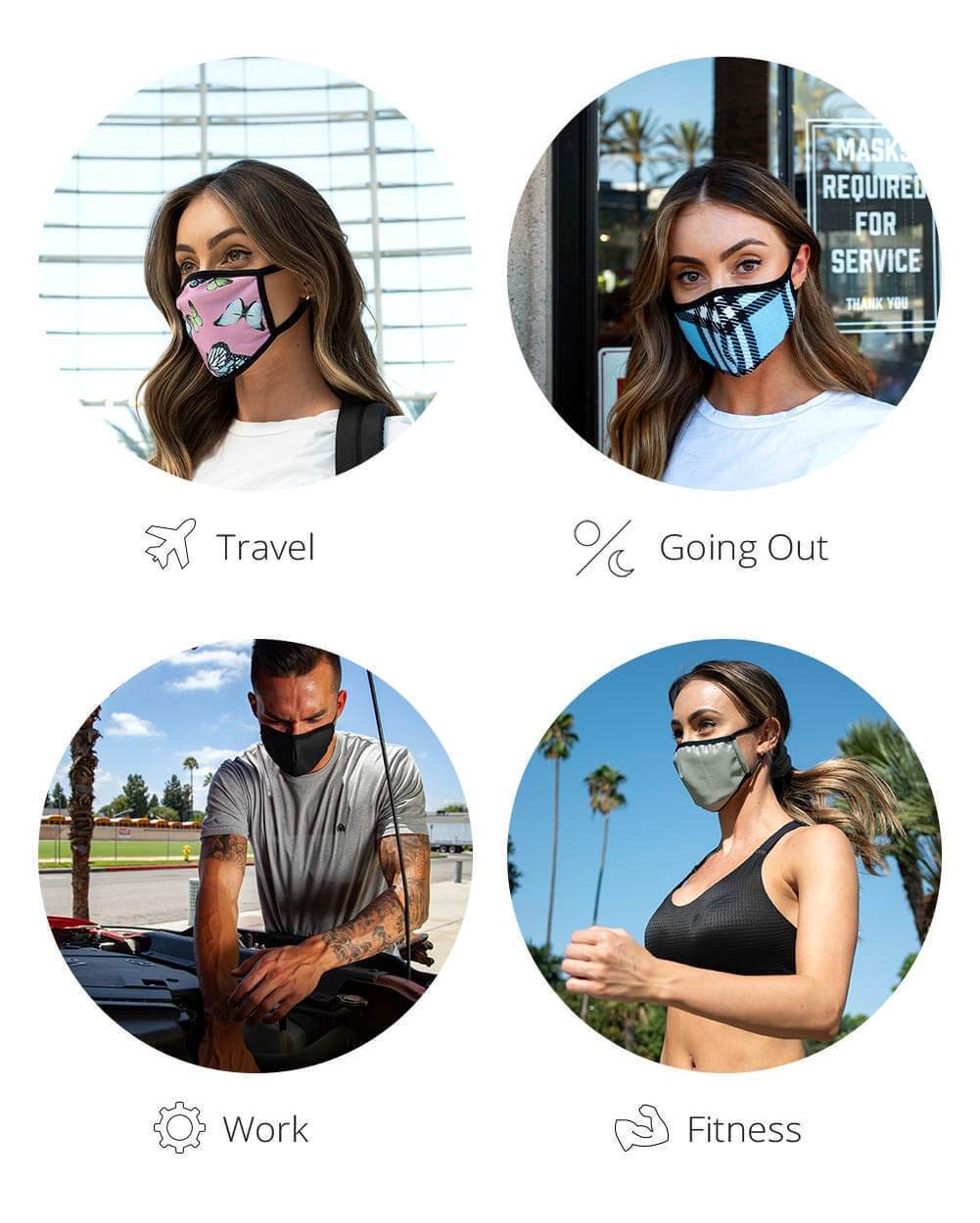 iHeartRaves Liquid Tripp Cloth Face Mask - Reusable & Breathable
