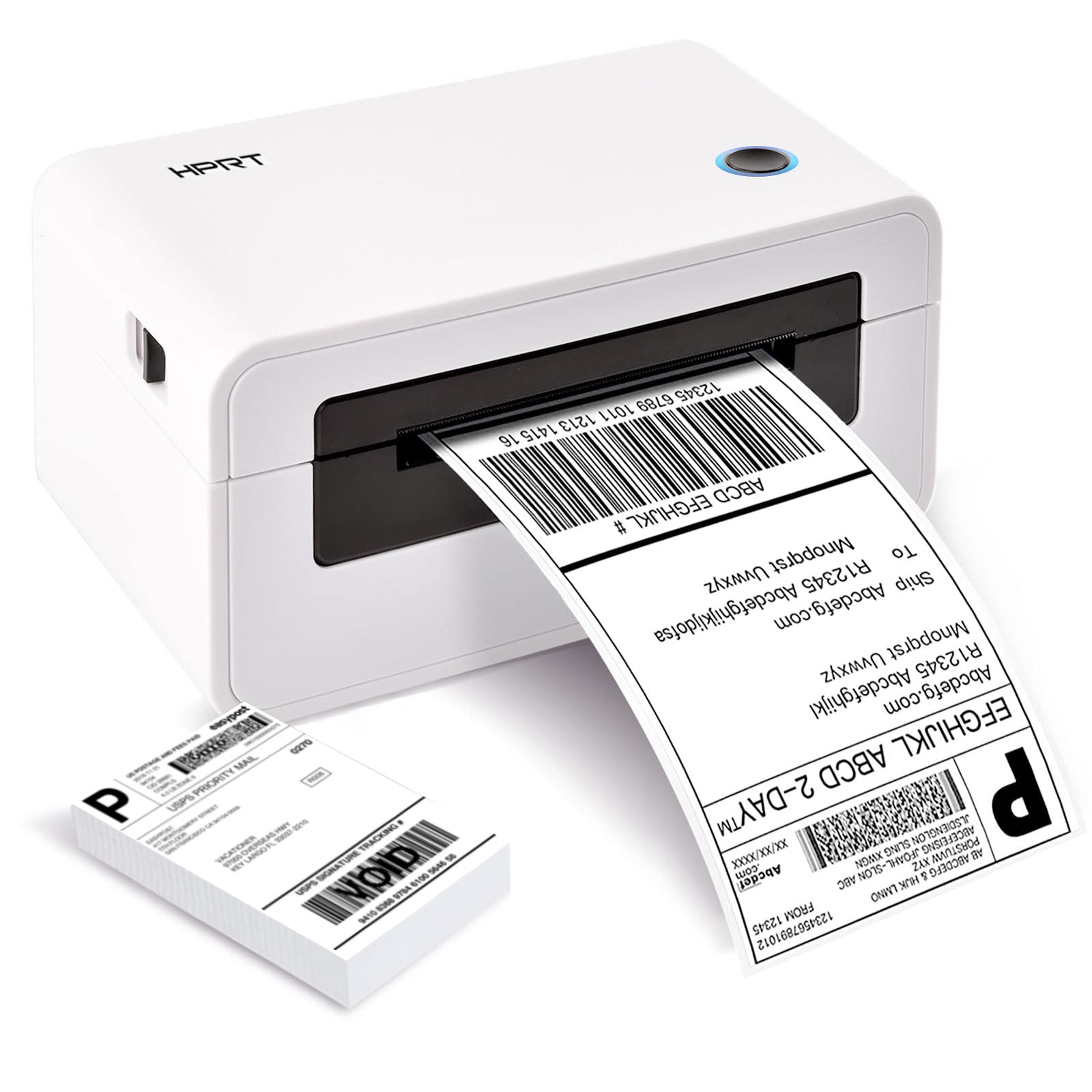 HPRT Thermal Label Printer, USPS Shipping Label Printer for Shipping Packages, Desktop Inkless Printer, Support Amazon, Shopify, UPS Mailing, Barcode, Sticker, Mailing Business