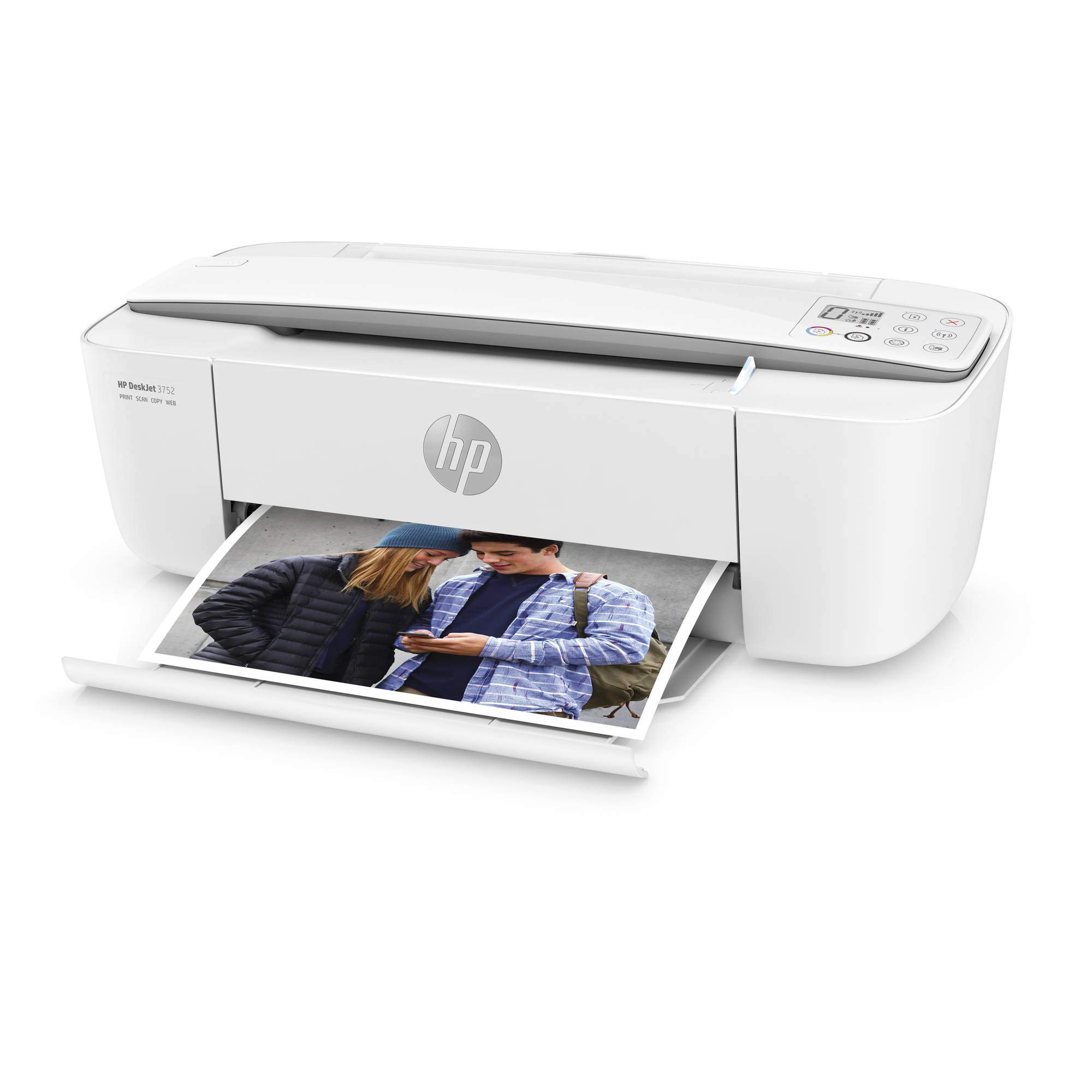 HP DeskJet 3752 Wireless All-in-One Compact Color Inkjet Printer, Scan and Copy with Mobile Printing, T8W51A (Renewed)