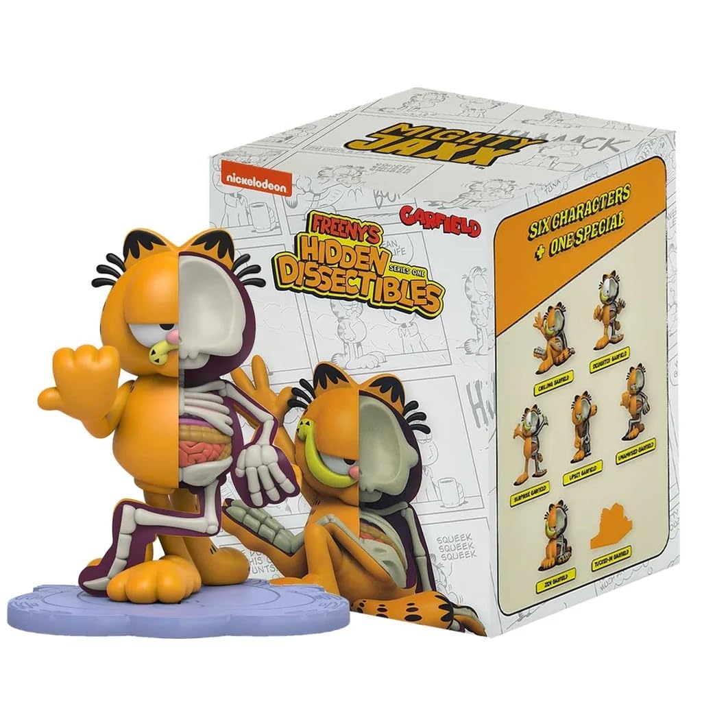 Mighty Jaxx Freeny's Hidden Dissectibles: Garfield - Art Collectibles| Single Box | Multicolor| 4" PVC & Vinyl Art Toy Blindbox
