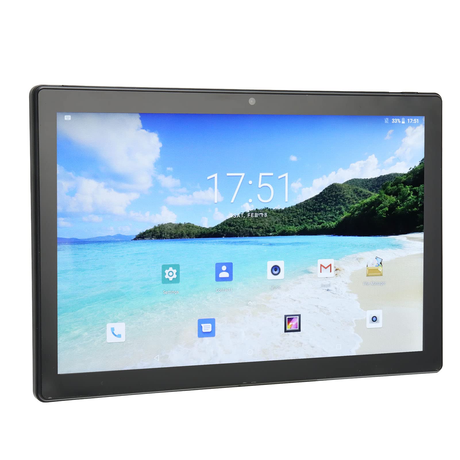 Honio Office Tablet, 8GB RAM 256GB ROM 10.1 Inch FHD Tablet PC Black (US Plug)