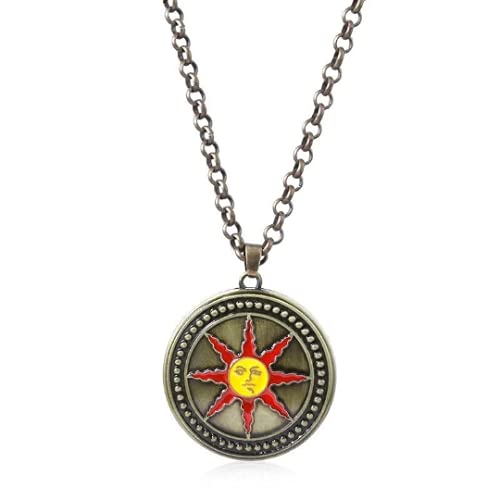 Ivy & Clover Boutique Dark Souls Dark Souls III Accessories Collection (Solaire of Astora Pendant), Black