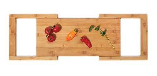 Lipper International 8841 Bamboo Wood Over-the-Sink Expandable Cutting Board, 34" x 11 1/2" x 3/4"