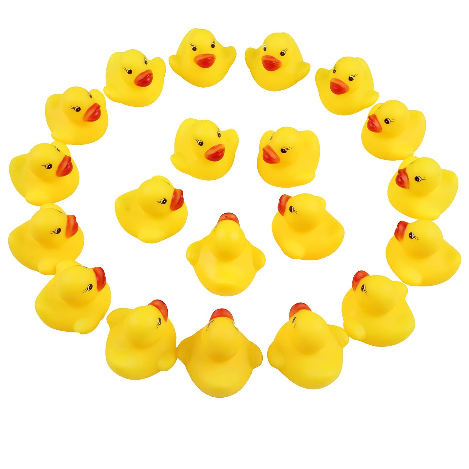 Meeall Rubber Ducky Bath Toy Set β Kids Bath Toys Yellow Rubber Ducks β Pack of 20 Ducks