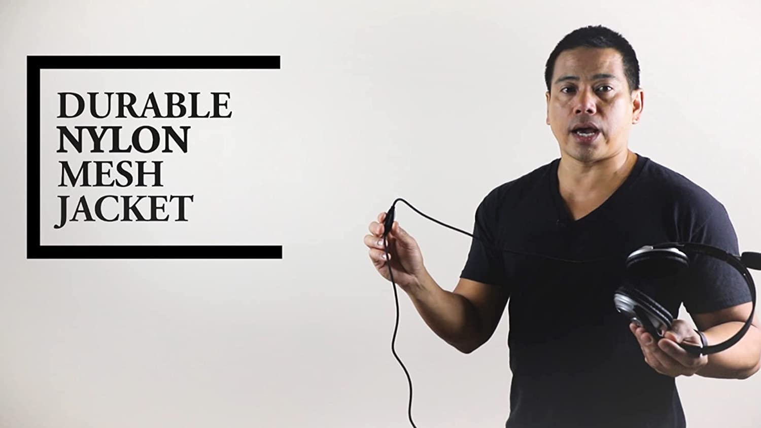 MANHATTAN Wired Headset with Microphone - with 8 ft Long Braided Stereo Cable, Single 3.5mm Plug Jack, Volume Control, Flexible Mic β for Computer, Laptop, PC, Phone β 3 Yr Mfg Warranty β 180825