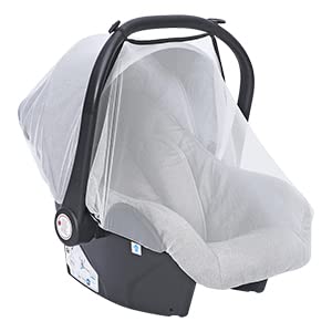Mosquito Net for Stroller, Car Seat, Bassinet - CXSBABY Baby Stroller Mosquito Net - Bug Netting Mesh Cover for Strollers, Pack N Plays, Cradles, Mini Crib (White)