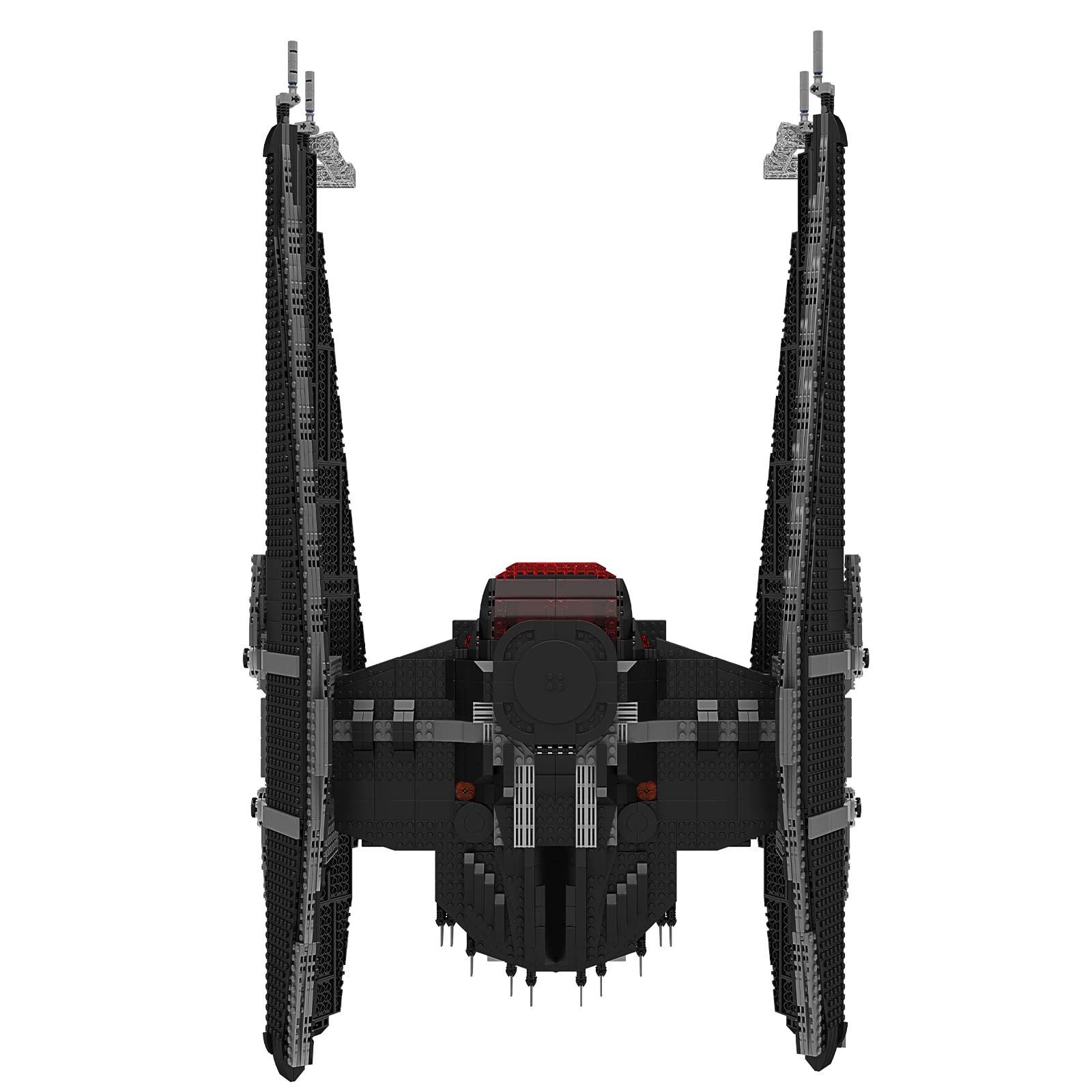 Mould King 21025 Star Plan :UCS Tie Figther Toy Galaxy Empire Interstellar Building Blocks MOC Starship Command Shuttle Space Superiority Fighter Upsilon-Class Defense Kit Adult Gift Set (3758+ PCS)