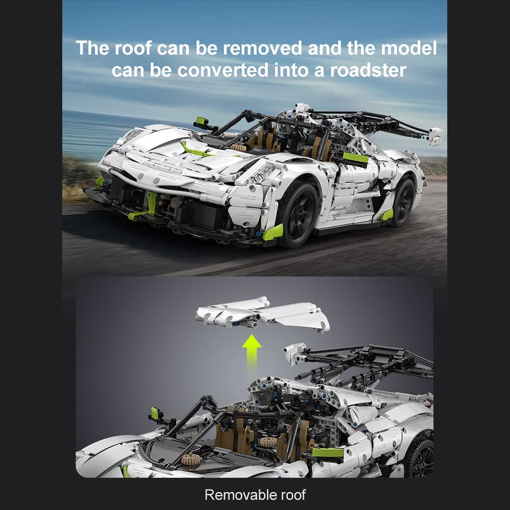 MISINI Fantasma Super Car Building Kit,4346/pcs MOC Building Blocks for Adults and Teens,1:8 Model Sports car Sets, C61048W Technology Bricks