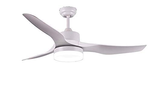 Hauslane CF3000 52 inch Modern 3 Blade Ceiling Fan with Lights | Bright LED Lamp and Three Reversible Blades | Suitable for 350 Sq Ft Room, Brushed Nickel Finish