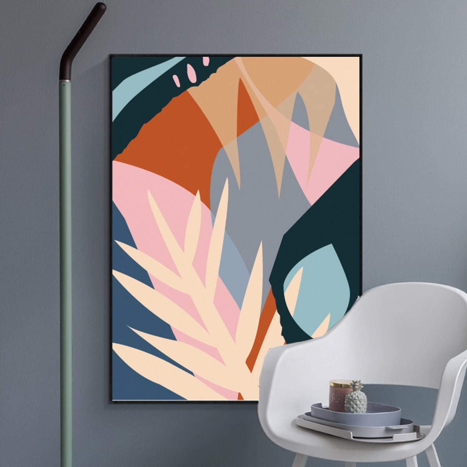 iMagitek Set of 6 Unframed Colorful Modern Abstract Minimalist Retro Pop Wall Art Poster (8" x 10")