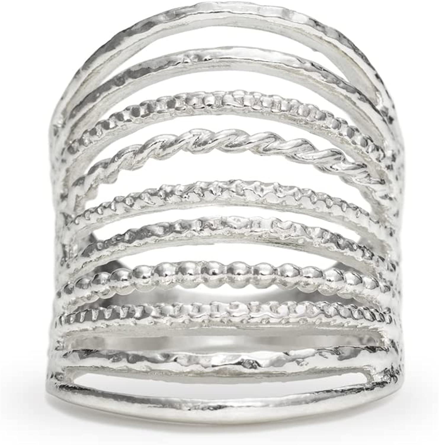 Joolala Sterling Silver Womenâs Ring â 925 Silver Rings for Women â Elegant and Stylish Design â Various Models â Gorgeous Oxidized Finish â Ideal Promise Ring, Anniversary (9)