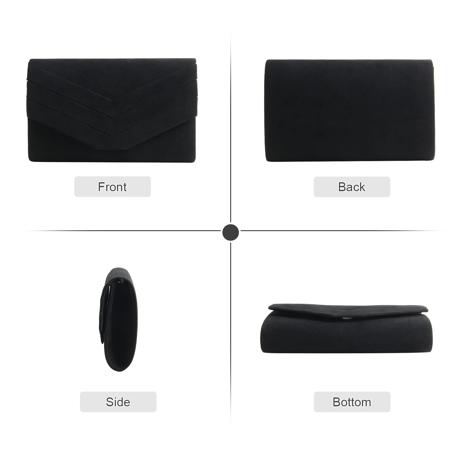 Lanpet Women's Evening Clutch Bags Formal Party Clutches Wedding Purses Cocktail Prom Handbags