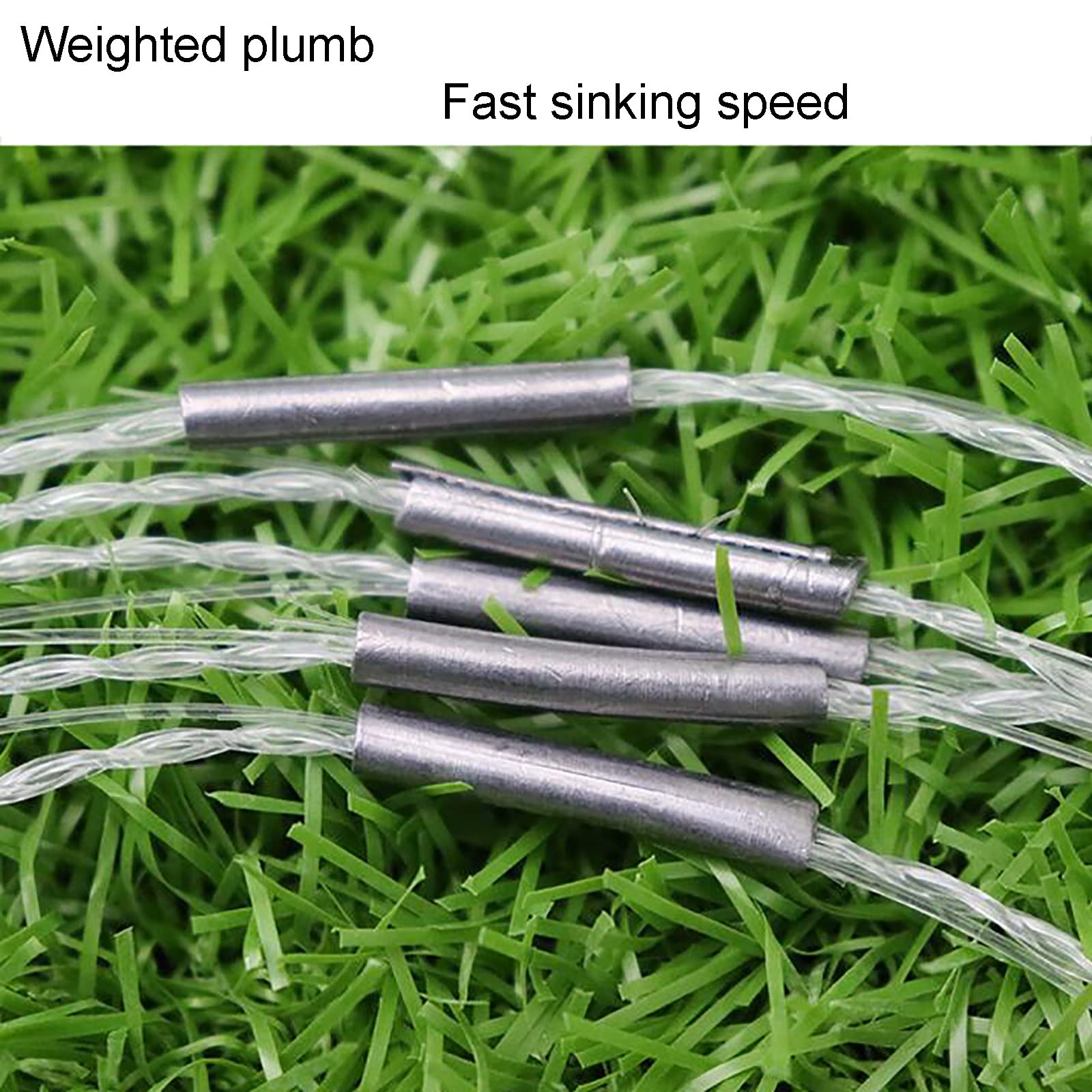 HWTOP Fishing Nets, Sticky Nets, Landing Nets, Large Area Throwing Nets, Outdoor Fishing Tools, Suitable for Various Waters