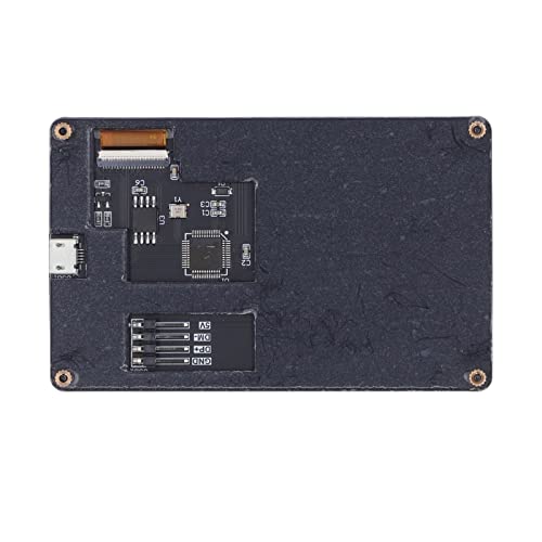 Qinlorgo Mini Monitor Sensor Panel, Computer RAM Monitor Energy Saving Adjustable Brightness 3.5in Multifunctional for Company (with Motherboard Line)