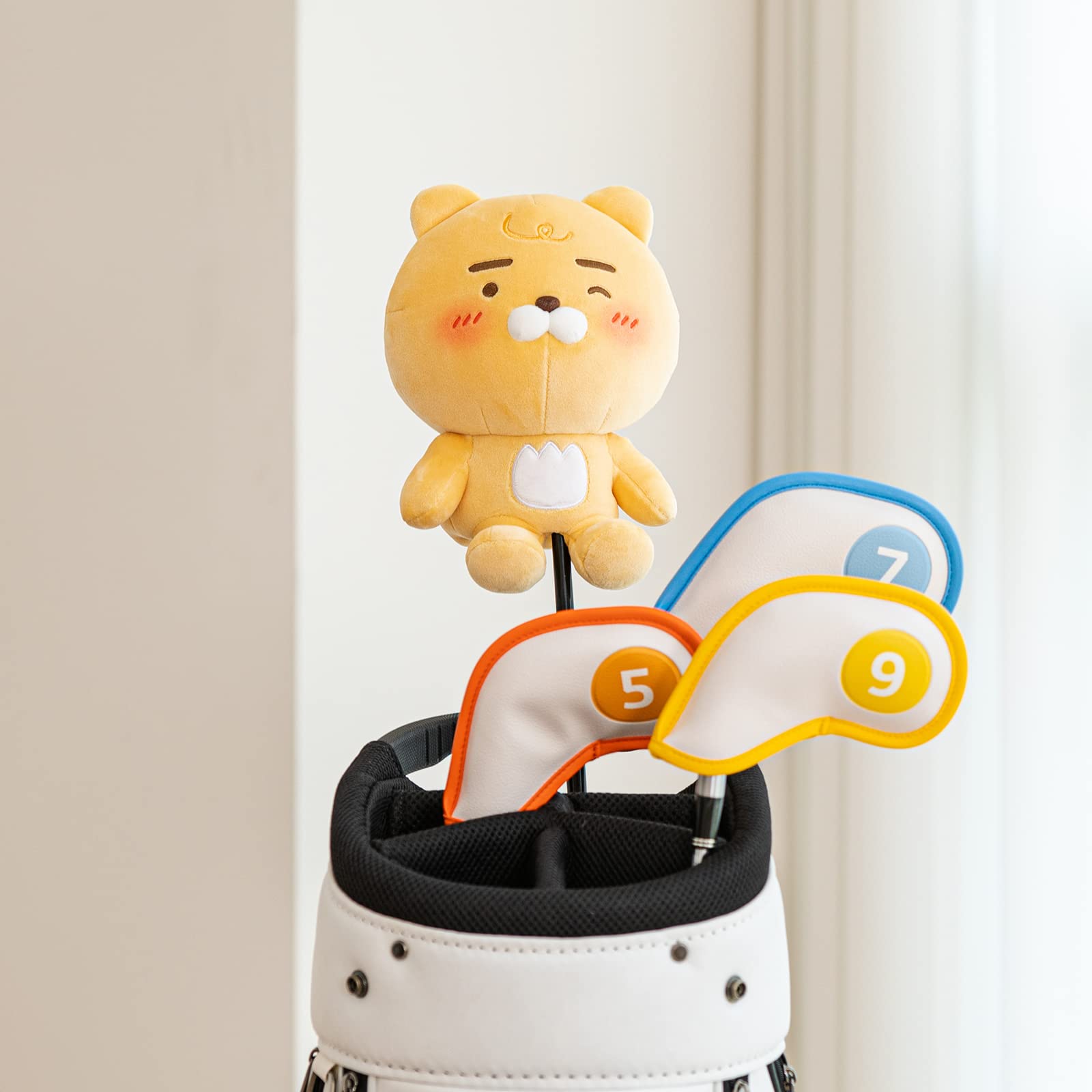 KAKAO FRIENDS GOLF Basic Wood Head Cover, Character Golf Club Cover, Soft Microfiber Cover