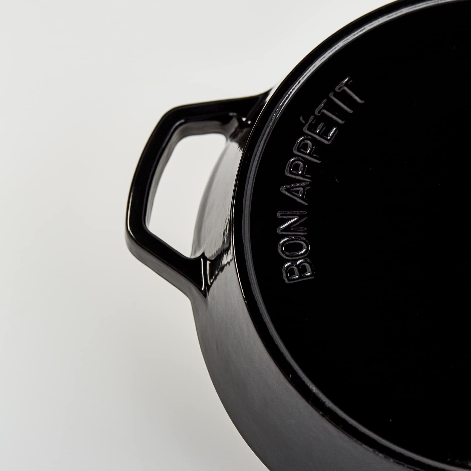 Milo by Kana 10-Inch Enameled Cast Iron Skillet | Nonstick Pre-Seasoned Cast Iron Grill Pan | Oven Proof and Dishwasher Safe | Cast Iron Cookware (Gloss Black)