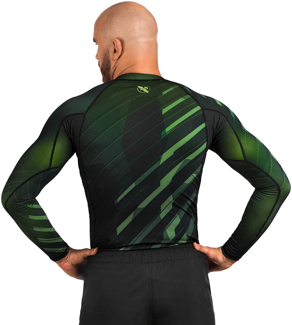 Hayabusa Metaru Long Sleeve Jiu Jitsu Rashguard - Green, Small
