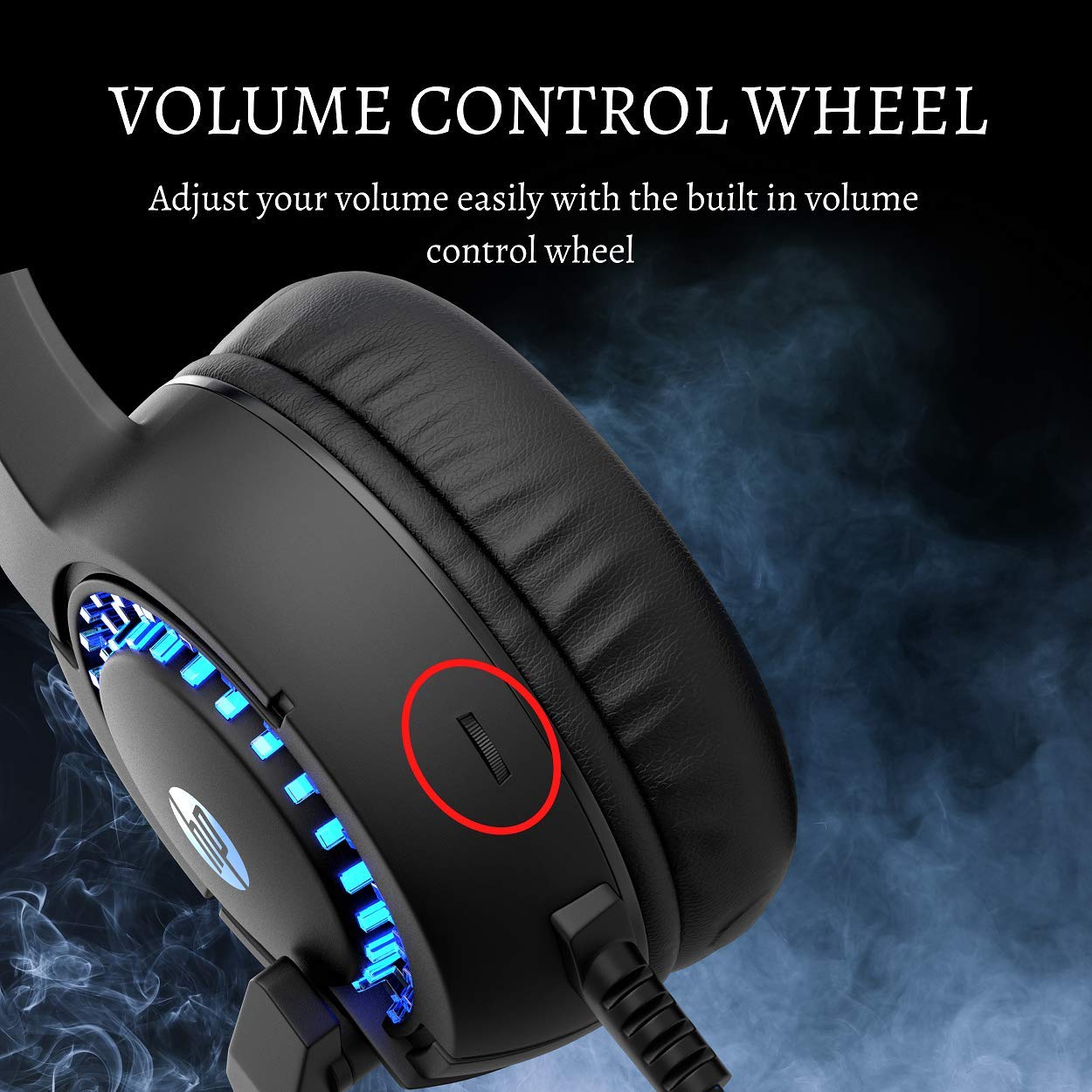 HP USB Gaming Headset RGB Stereo Headphone for Smartphone, PC, PS4, Xbox One, Ergonomic Design Over Ear Headphone with Mic