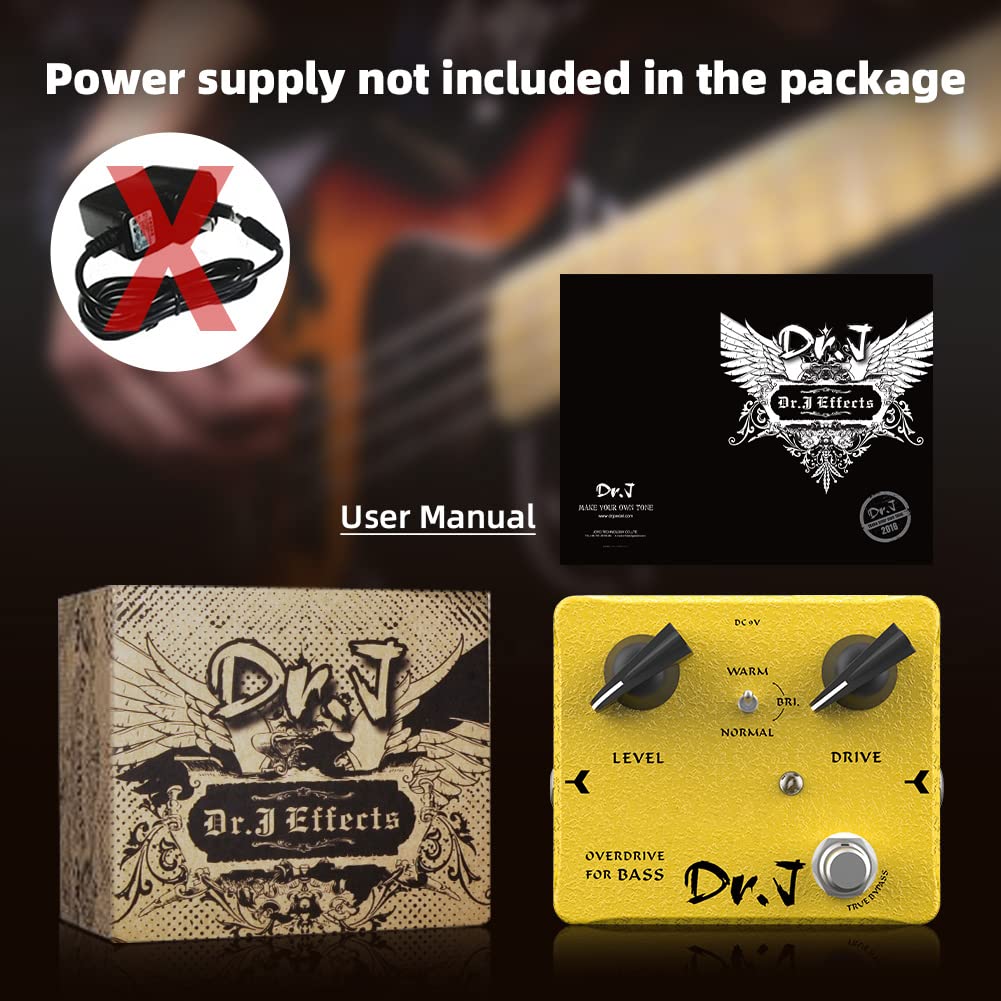 JOYO Fuzz Pedal Between Overdrive& Distortion Across Classic & Mordern Tone for Electric Guitar Effect High-end Edition Dr.J Series (D56)