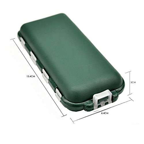 MEFESE Fishing Tool Box Portable Small Bait Hook Storage Box with 8 Individual Compartments Fishing Accessories