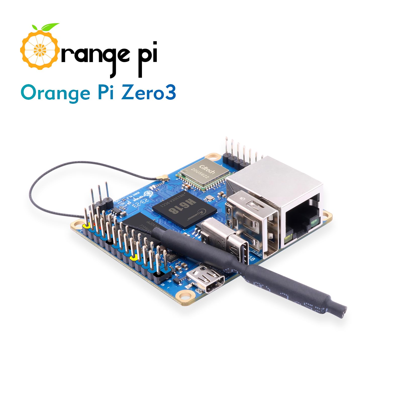 Orange Pi 4 LTS 4GB LPDDR4 Rockchip RK3399 Six Core 64 Bit Single Board Computer with 16GB eMMC Flash, Run Android, Ubuntu, Debian OS (Pi4 LTS(4GB 16GB)+ Metal Shell+ 5V4A Power Supply)