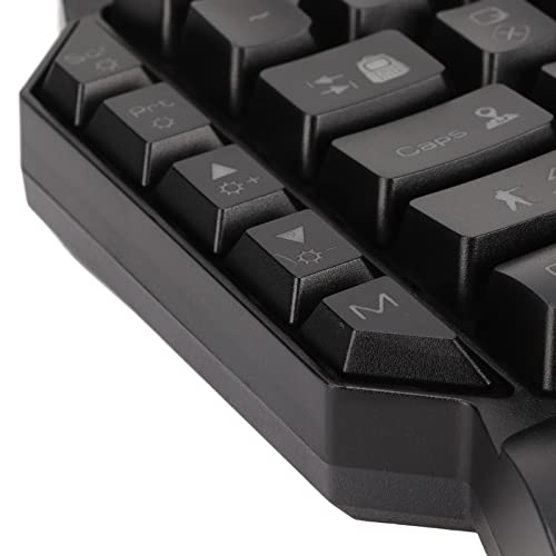 Onehanded Mechanical Keyboard, Waterproof Antislip onehanded Gaming Keyboard for Mobile Phone Computer