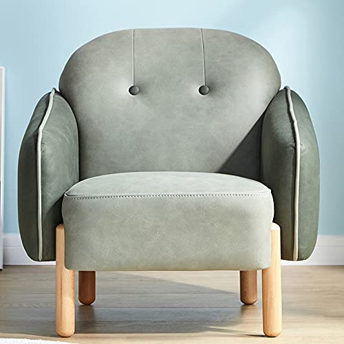 SJYDQ Nordic Creative and Comfortable/Environmentally Friendly Solid Wood Foot Living Room Reading Sofa