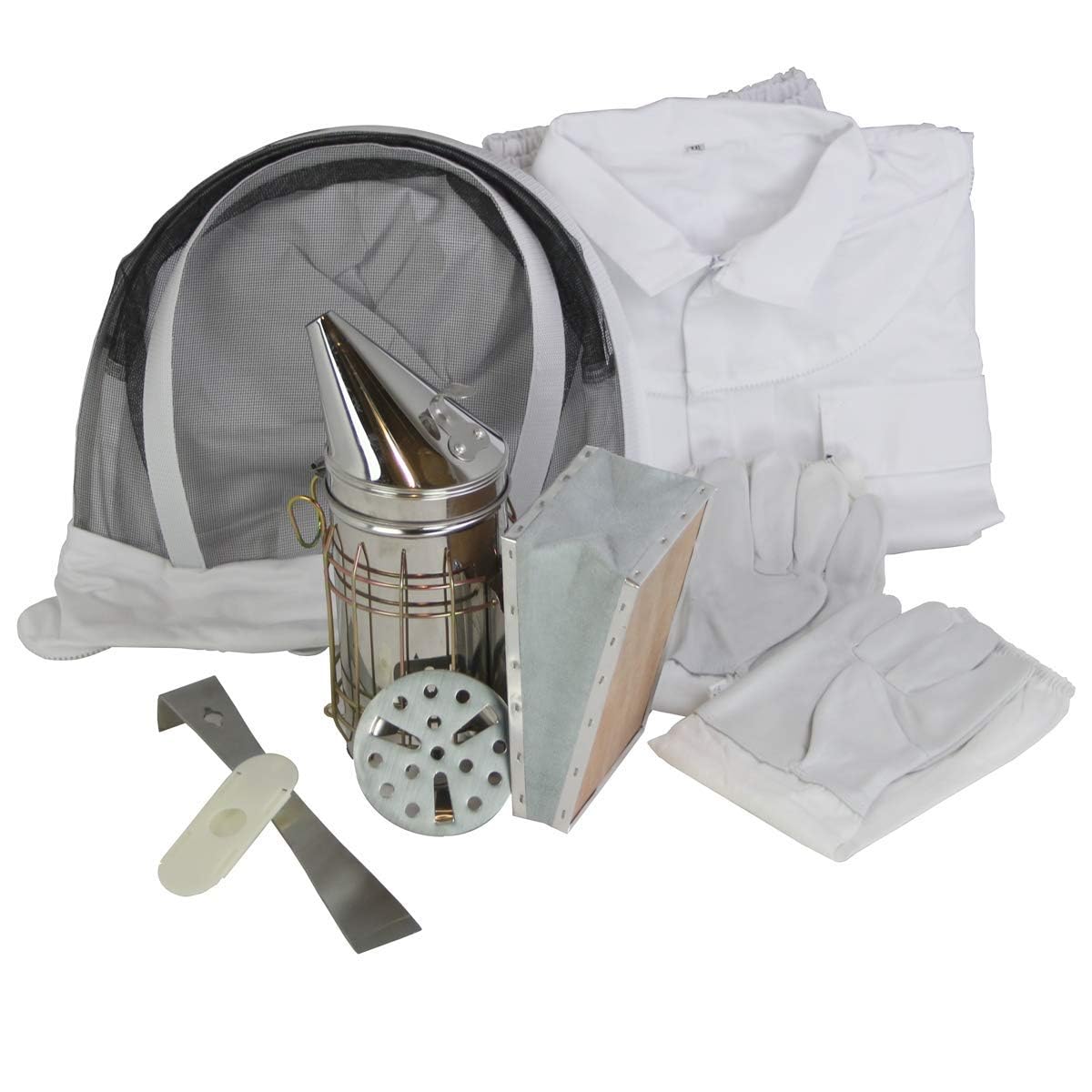 Hoover Hives 10 Frame Langstroth Beehive Dipped in 100% Beeswax Starter Kit (1 Deep Box& Accessories)