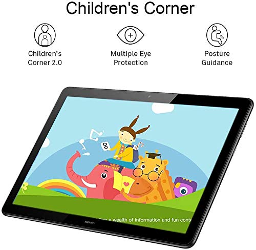 Huawei Mediapad T5 10.1 inch Lit Game Tablet PC 2GB+32GB GMS System Octa Dual Core Speaker 5100mah Support Microsd Card Android 8.0,Black