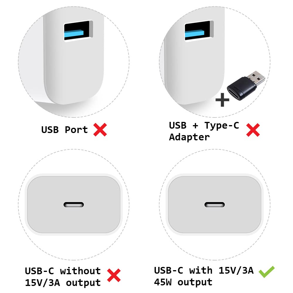 MQDITH Surface Connect to USB C Charging Cable Compatible with Microsoft Surface Pro 7/6/5/4/3, Surface Go 2/1, Surface Laptop 3/2/1, Surface Book1(Black, PVC)