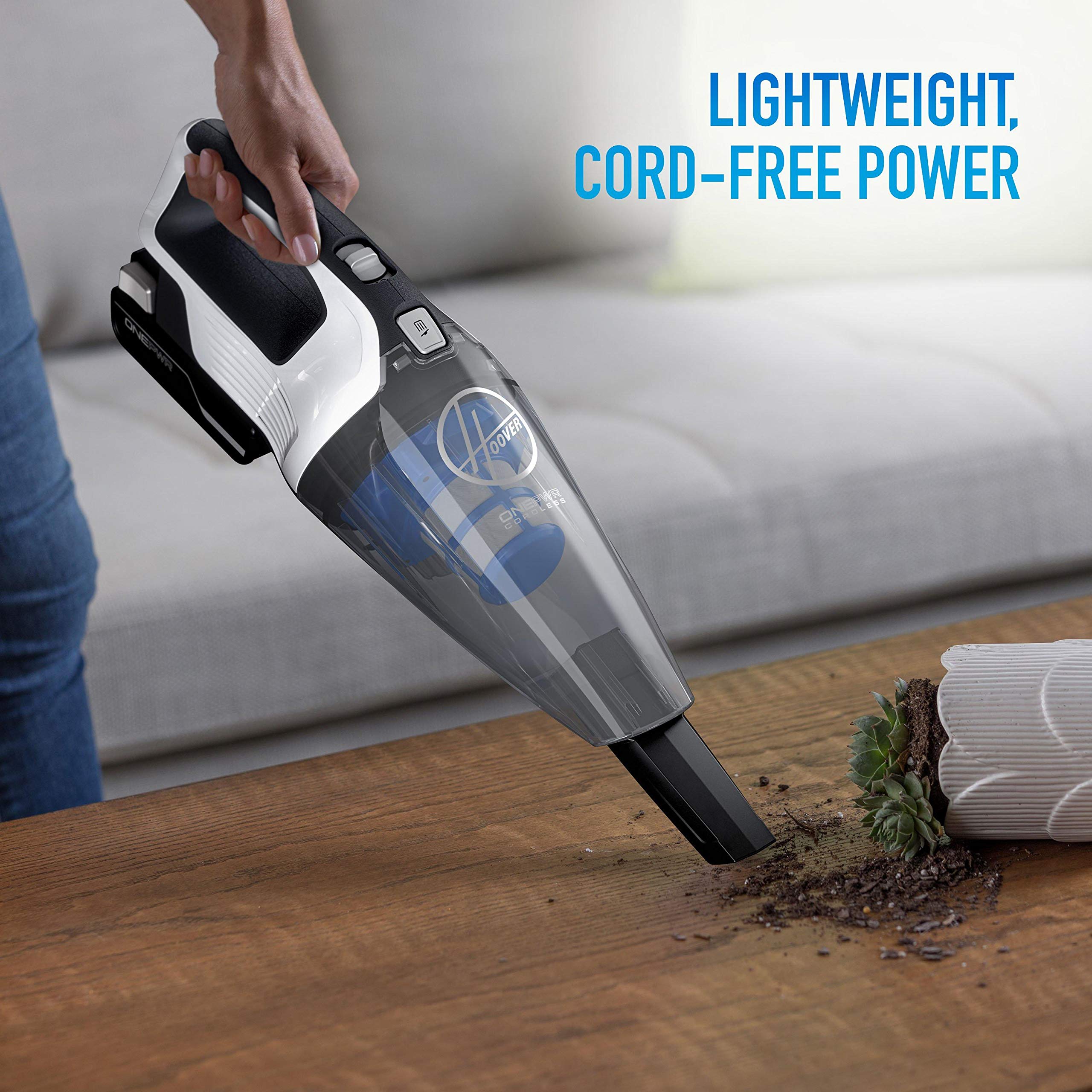 Hoover ONEPWR Cordless Hand Held Vacuum Cleaner, Battery Powered, Lightweight, BH57005, White